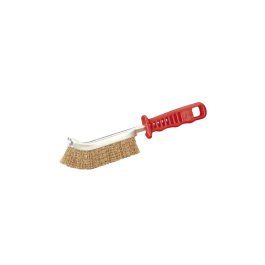 Josco Wire Hand Brush - Red Handle 255mm x 16mm - WeldQuip